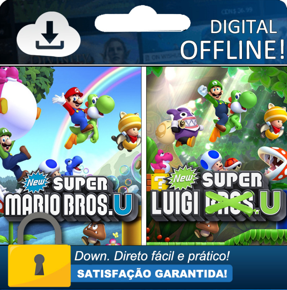 NEW SUPER MARIO BROSS U + NEW SUPER LUIGE U (PC-EMU) - ELITE GAMES