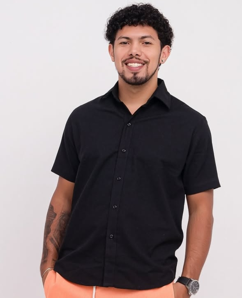 CAMISA LINHO MANGA CURTA - GR MULTIMARCAS